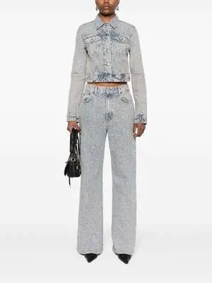 Acne Studios Monogram-jacquard Denim Jacket