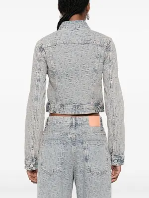 Acne Studios Monogram-jacquard Denim Jacket