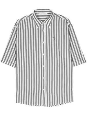 Acne Studios Logo-embroidered Striped Shirt
