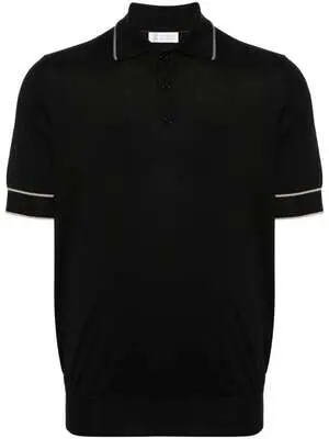 Brunello Cucinelli Striped-edge Polo Shirt