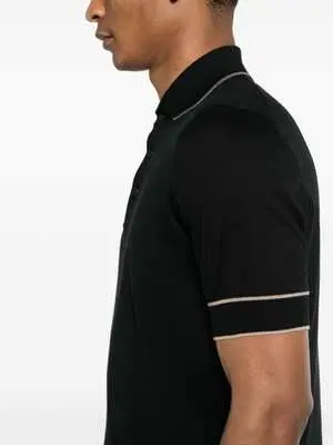 Brunello Cucinelli Striped-edge Polo Shirt