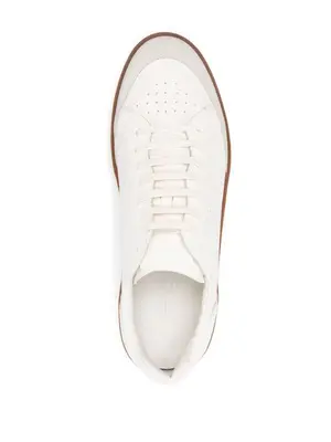 SCAROSSO Umberto Leather Sneakers - White