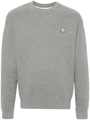 Maison Kitsuné Bold Fox Head Cotton Sweatshirt - Grey