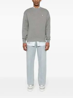 Maison Kitsuné Bold Fox Head Cotton Sweatshirt - Grey