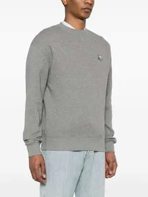 Maison Kitsuné Bold Fox Head Cotton Sweatshirt - Grey
