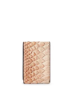 GIUSEPPE ZANOTTI Albert Crocodile-effect Cash Holder