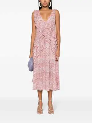 Missoni Zigzag Ruffled Midi Dress