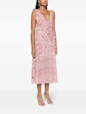 Missoni Zigzag Ruffled Midi Dress