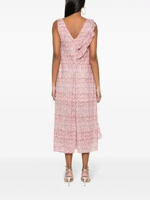 Missoni Zigzag Ruffled Midi Dress