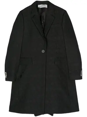LANVIN Cloqué Midi Coat