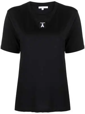 Patrizia Pepe Logo-patch T-shirt - Black