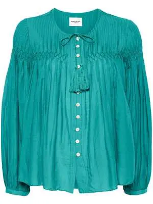 MARANT ETOILE Abadi Pintuck Blouse