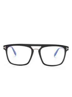 TOM FORD Rectangle-frame Glasses - Black