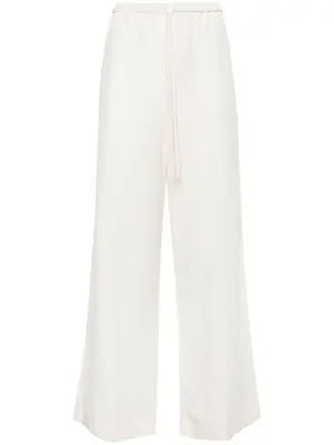 TOTEME Fluid Drawstring Trousers - White