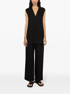 TOTEME Fluid Drawstring Trousers - Black