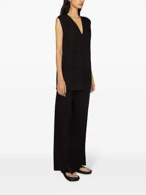 TOTEME Fluid Drawstring Trousers - Black