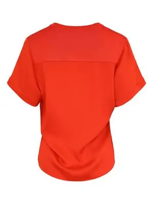 Simkhai Addy Knit-panel T-shirt - Red