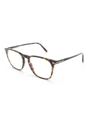 TOM FORD Square Frame Glasses - Brown