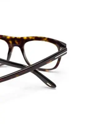TOM FORD Tortoiseshell Square-frame Glasses - Brown