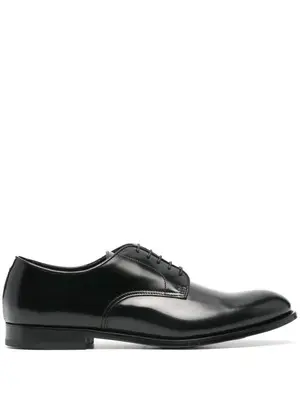 DOUCAL'S Patent Leather Oxford Shoes - Black