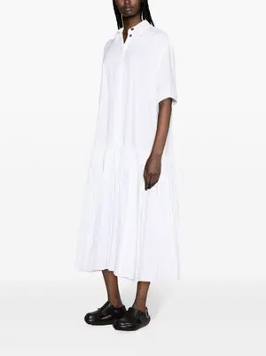 JIL SANDER Drop-waist Cotton Shirtdress