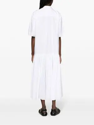 JIL SANDER Drop-waist Cotton Shirtdress