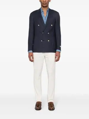 Canali Double-breasted Wool Blazer