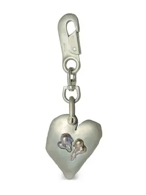 PARTS OF FOUR Jazz's Solid Heart Keyring - Silver