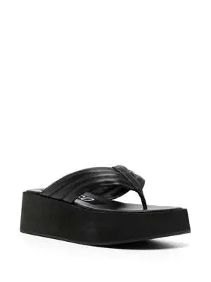 Senso Reese Leather Platform Flip-flops