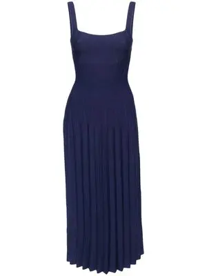 Staud Ellison Pleated Midi Dress