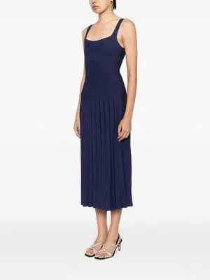 Staud Ellison Pleated Midi Dress