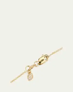 SYDNEY EVAN 14k Graduated Bezel Curve Bar Necklace With Sapphires