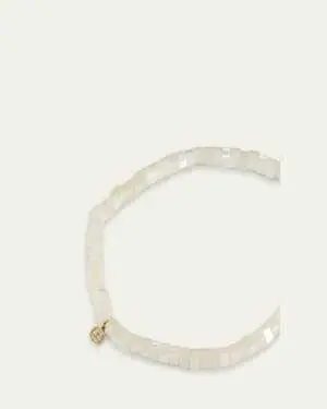 SYDNEY EVAN Enamel Charm Beaded Bracelet