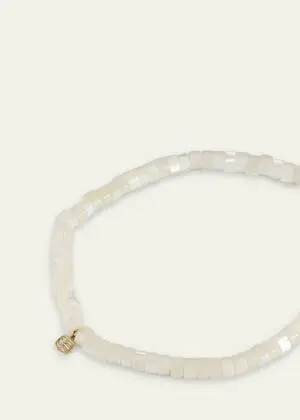 SYDNEY EVAN Enamel Charm Beaded Bracelet