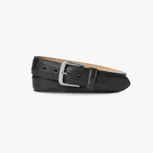 Shinola 1.12" Canfield Vachetta Leather Belt - Black