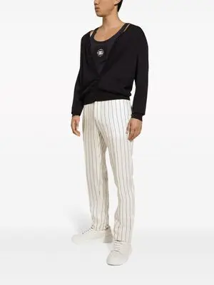 Dolce & Gabbana Logo-embroidered Cardigan - Blue