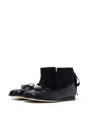 Simone Rocha Bow-embellished Ballerina Shoes