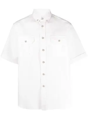 Prada Logo-embroidered Cotton Shirt