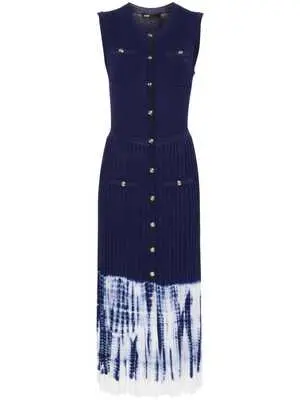 Maje Tie-dye Ribbed Maxi Dress