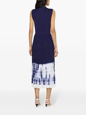 Maje Tie-dye Ribbed Maxi Dress