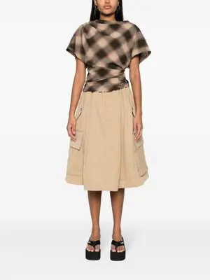 Moschino Cotton Cargo Skirt