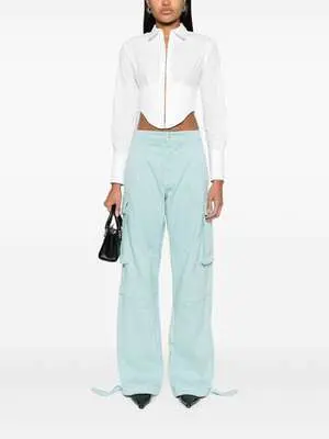 Moschino Wide-leg Cargo Trousers - Blue