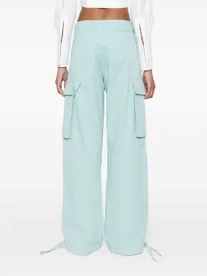 Moschino Wide-leg Cargo Trousers - Blue