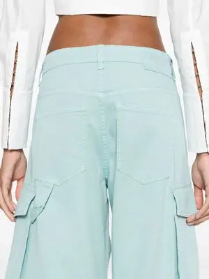 Moschino Wide-leg Cargo Trousers - Blue