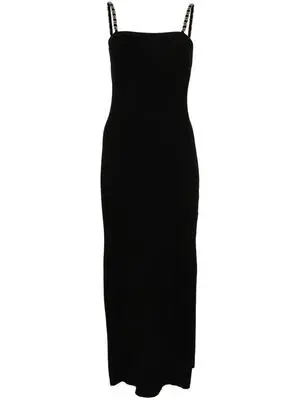 Maje Logo-embellished Maxi Dress