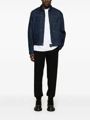 Prada Drawstring-waist Trousers - Black