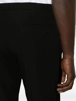 Prada Drawstring-waist Trousers - Black
