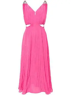 Maje Crinkled Taffeta Maxi Dress