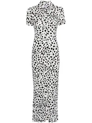 Moschino Abstract-print Long Dress