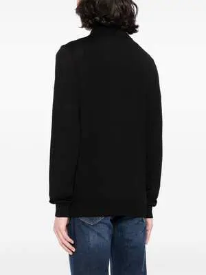 BOSS Collarless Virgin Wool-blend Top